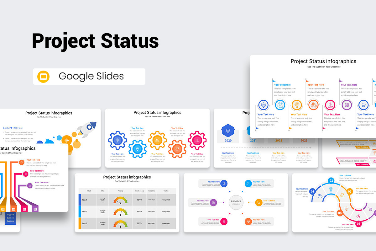 Project Status Google Slides Template | Nulivo Market